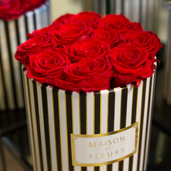 Box roses - Maison des Fleurs - Fleuriste à Paris dans le 5ème